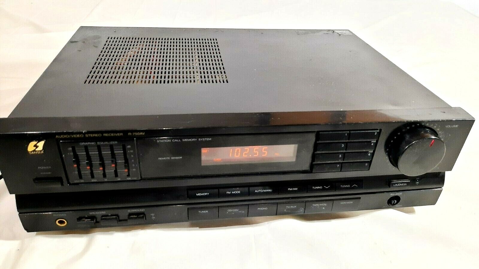Sansui R-750AV Audio Video Receiver With Equalizer Clean Works Great ...