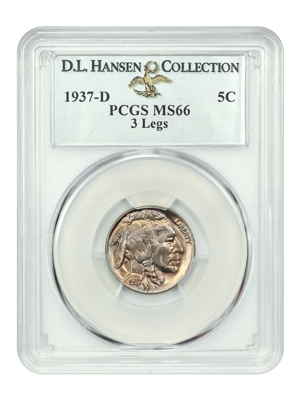 1937-D 5C PCGS MS66 (3 Legs) ex: D.L. Hansen | eBay