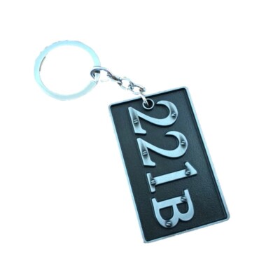 Sherlock 221B Keychain | eBay