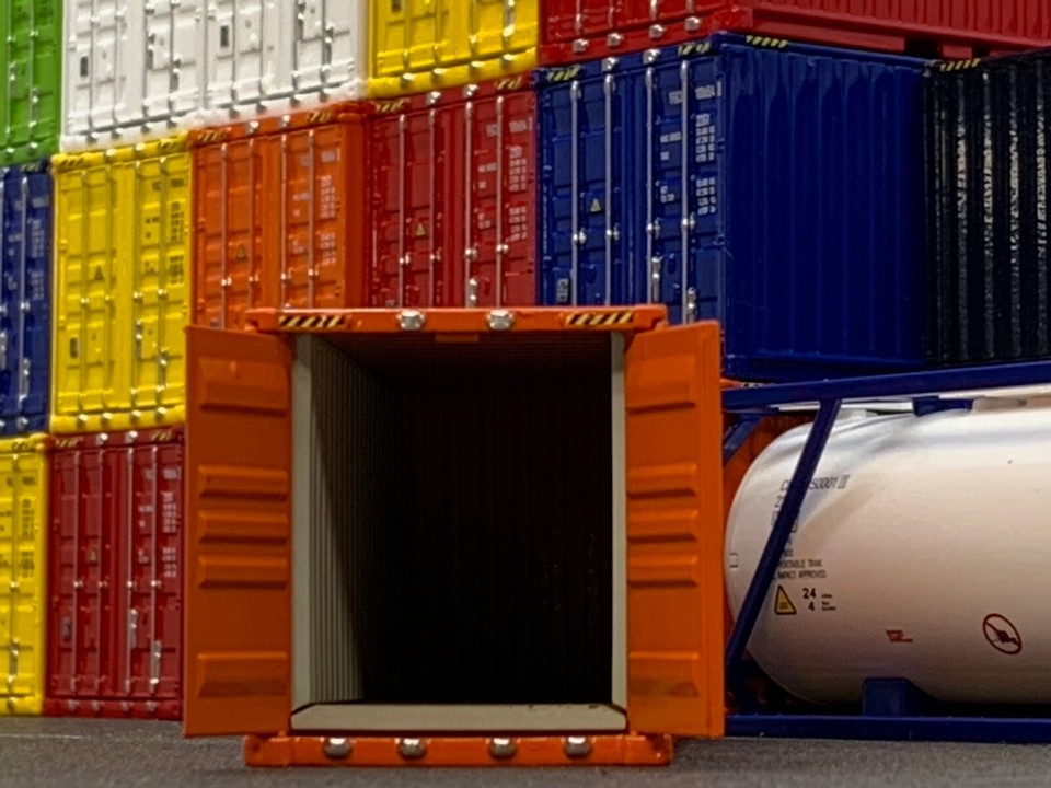 1/64 DCP ORANGE 20' SHIPPING CONTAINER UNIT | eBay