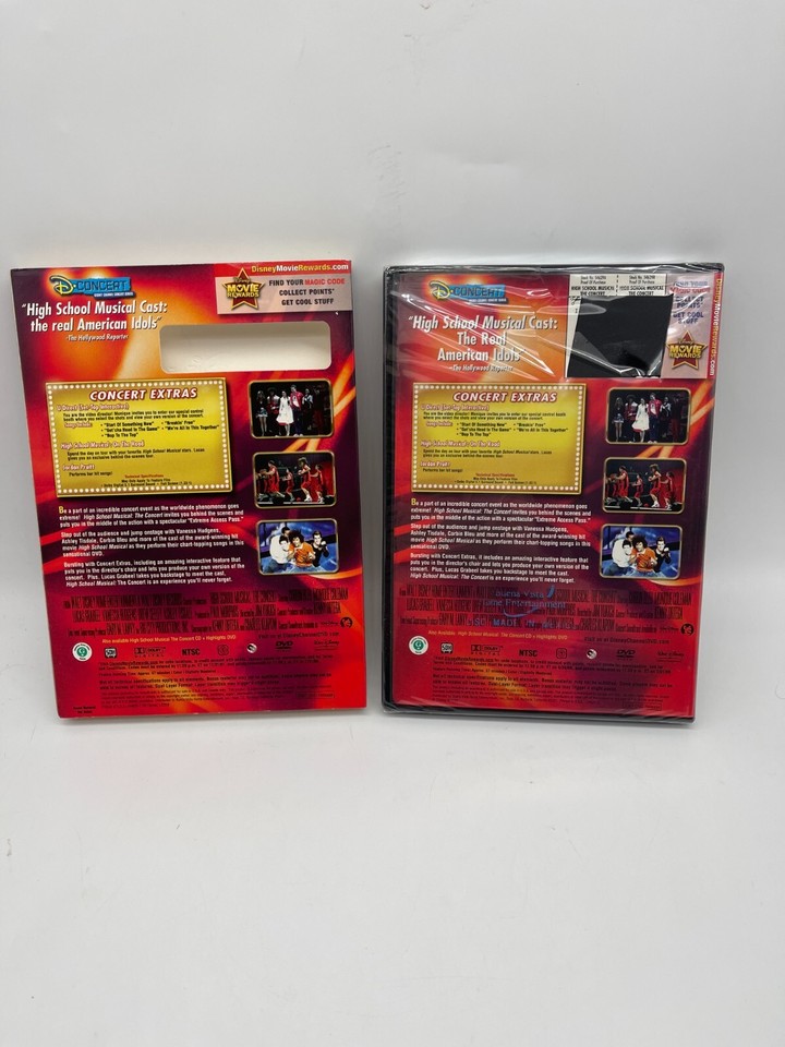 High School Musical The Concert DVD Extreme Access Pass 2007 Sealed Cut ...