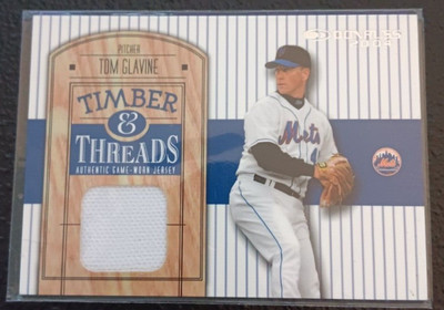 2002 Donruss Timber & Threads Tom Glavine #TT-20 NM/MT NEW YORK METS/GAME WORN | eBay