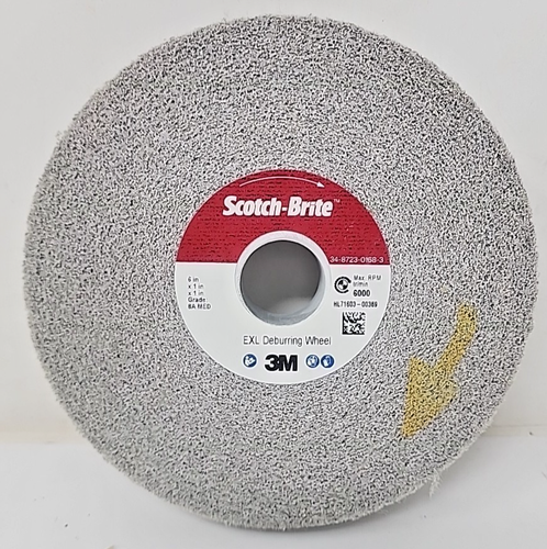 New 3M Scotch-Brite EXL Deburring Wheel, 6 x 1 x 1, 8A MED Grade | eBay