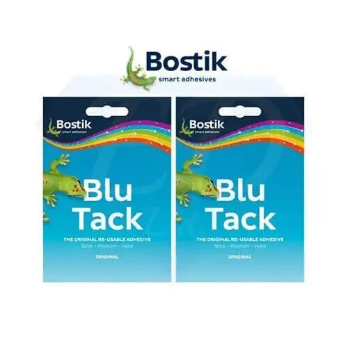 Blu Tack Sticky Re-usable Blue Tack Adhesive Putty Tac (Blue Blu Tac ...