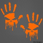 Dripping Skull Hand Wave Pair Off Road 4x4 Truck SUV Vinyl Decal ...