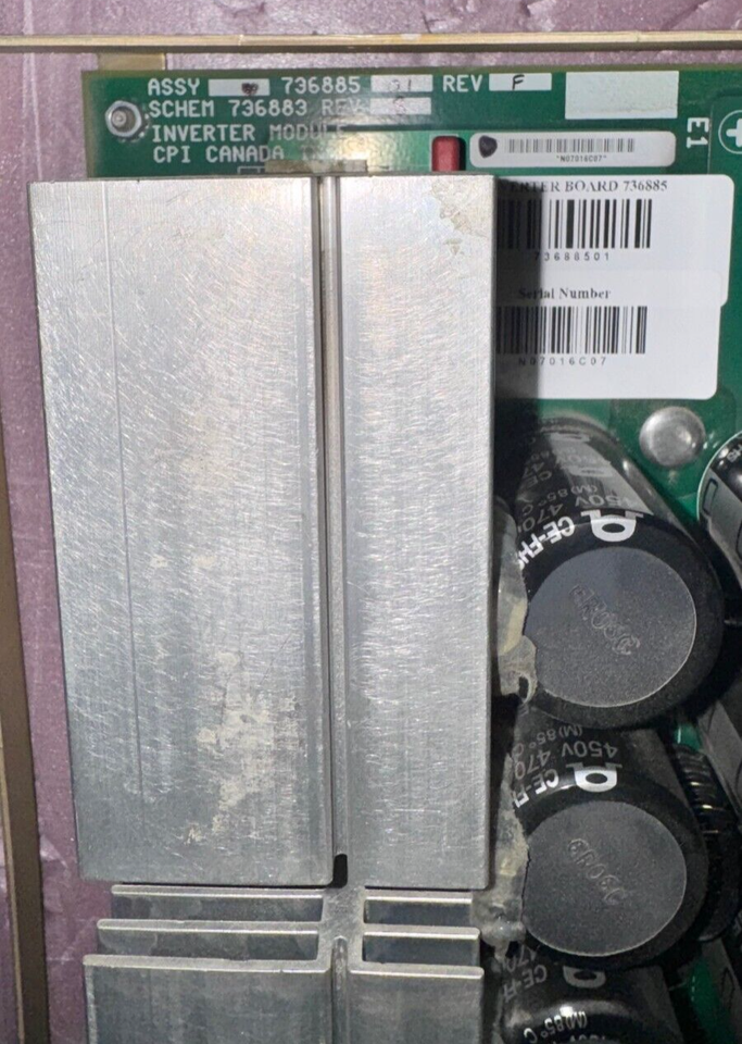 73688501 CPI INVERTER BOARD 736885 GE Precision RXI-80 X-RAY ...