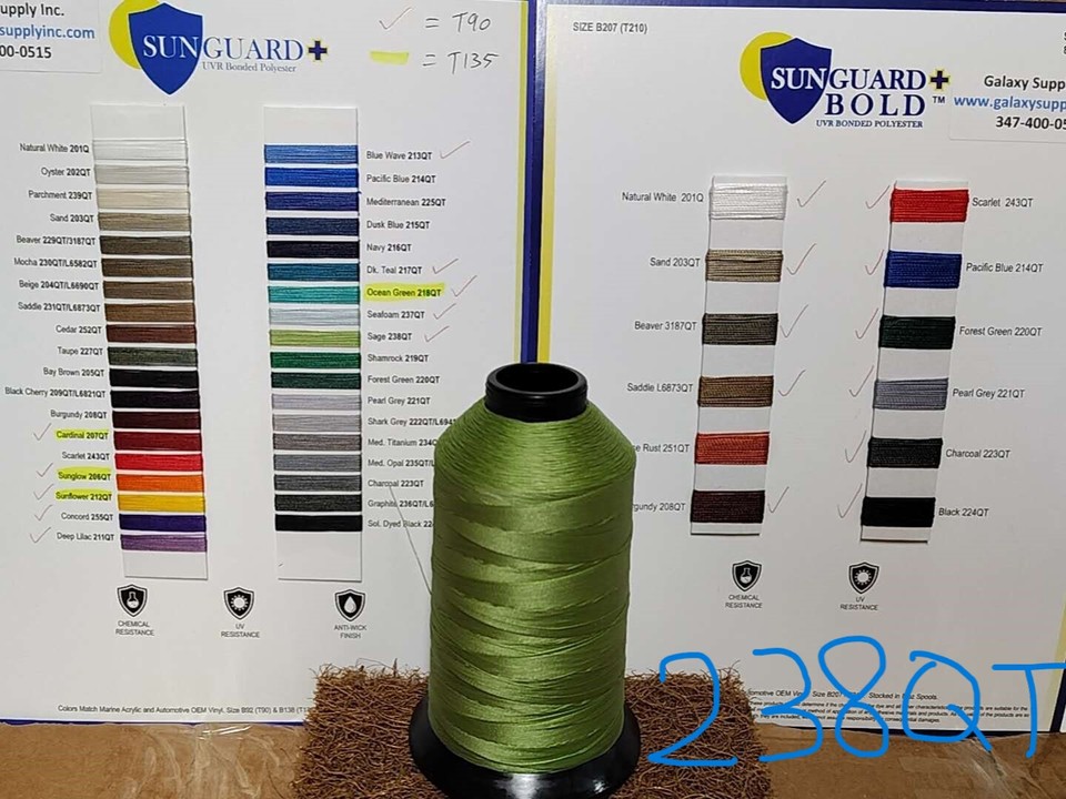 Sunguard, Tex 90 Outdoor Threads, Chemical & UV Resistance, 8 oz. Spool ...