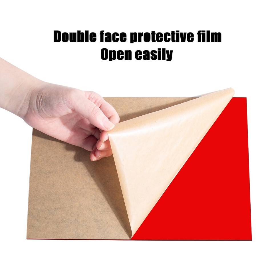 2 Pcs Red Acrylic Sheets for Laser Cutting 3mm Red Acrylic Sheet 8x12x1 ...