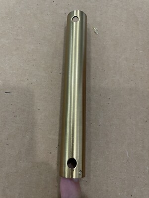 Ceiling Fan Downrod Brushed Brass,6” Non Threaded Ends. 1/2” Internal ...