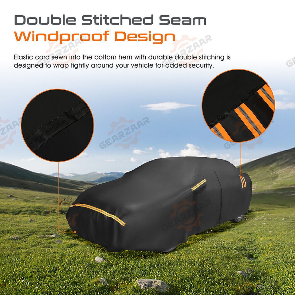 Black Breathable Full Car Cover Fits for BMW Mini Cooper - Indoors ...