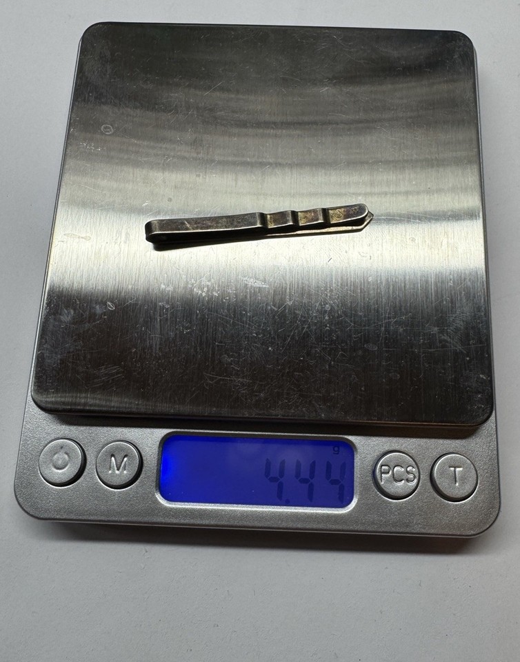 Vintage European 800 Silver Tie Clip Bar SH Maker’s Mark 4.44g Classic ...
