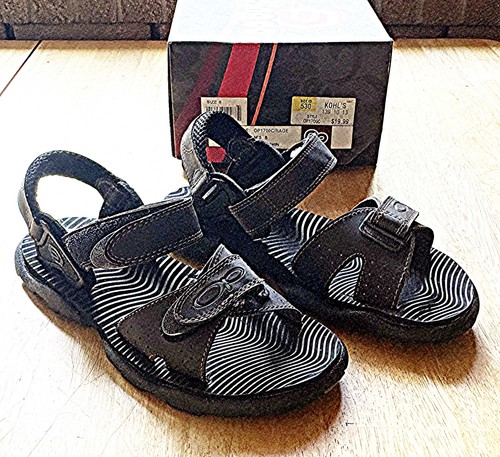 OP Ocean Pacific Adjustable Strap Sandals Men’s Size 8 Dk Brown OP1700C ...