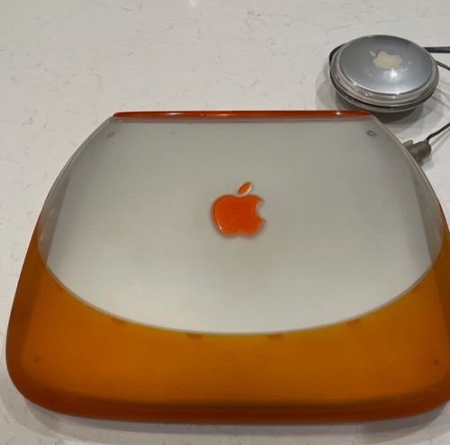 iBook G3- Fully Functional- Orange Vintage Apple Tangerine Clamshell ...