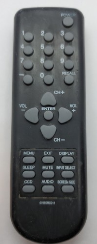 Original SANSUI Orion 076E0RC011 Remote Control HDLCD1909A HDLCD185W ...