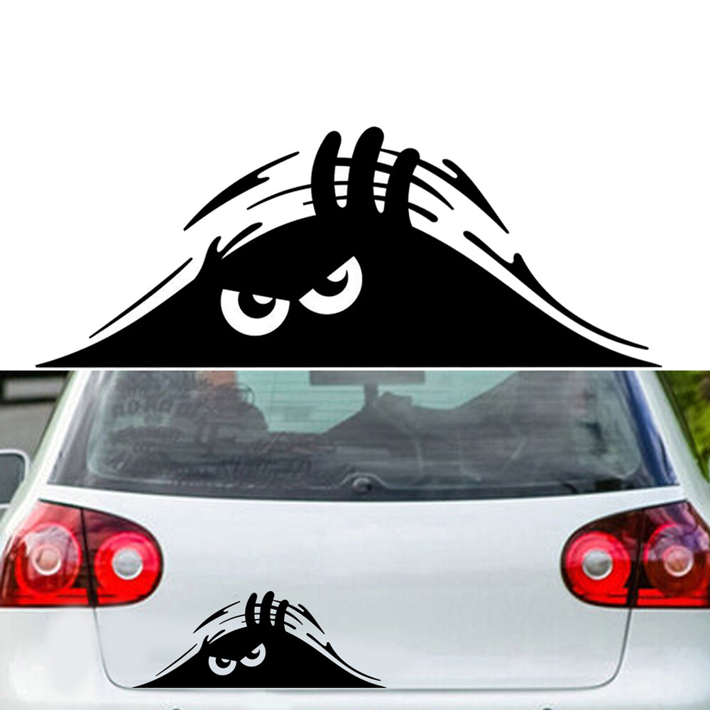 Eyes Monster Peeper Scary Car Bumper Window Vinyl Decal Sticker ...