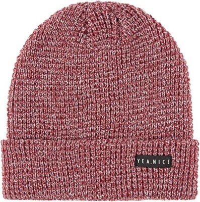 Yea.Nice Beanie Soft Acrylic Burgundy Waffle Weave Beanie Hat Cap | eBay