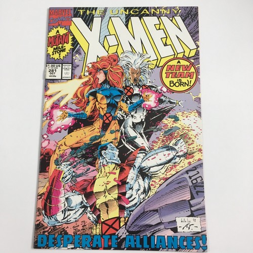 Uncanny X-Men 281 Marvel 1991 FIRST PRINTING with White title logo VF+ ...