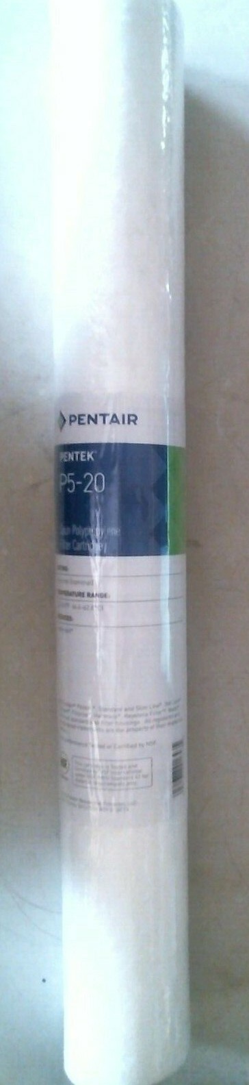 PENTAIR/ PENTEK P5-20 SPUN POLY. FILTER CARTRIDGE 5 MICRON - FREE ...