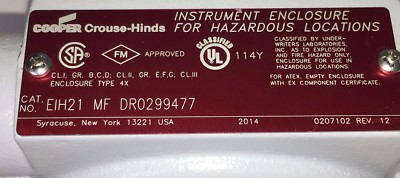 Boxes & Enclosures - Crouse Hinds Explosion Proof