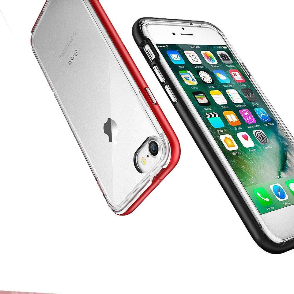 For iPhone 7 / 7Plus Crystal Clear PC Back TPU Bumper Drop Protection ...