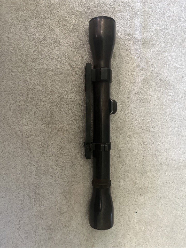 Vintage Weaver 4X Power Scope Post Recticle Clear W/Redfield Mount | eBay