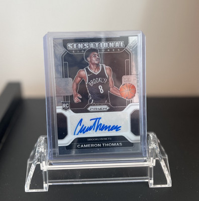 2021 Prizm Cameron Thomas Rookie Card Sensational Signatures Auto #SS ...