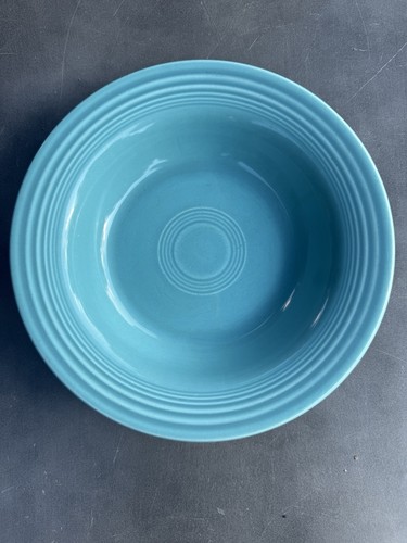 Vintage Genuine Fiesta Ware Turquoise Blue Soup Bowl 8" | eBay