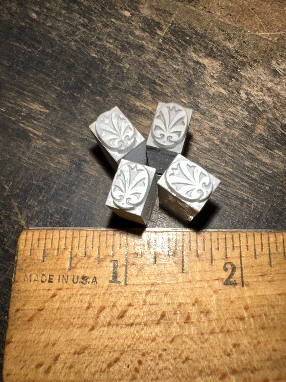 Printing Blocks ( 4 Ornamental Borders ) Lead Blocks Dingbats Nice ...