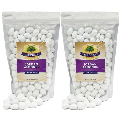 3 lbs - 6 lbs Premium White Jordan Almonds Italian Wedding Party Favor ...