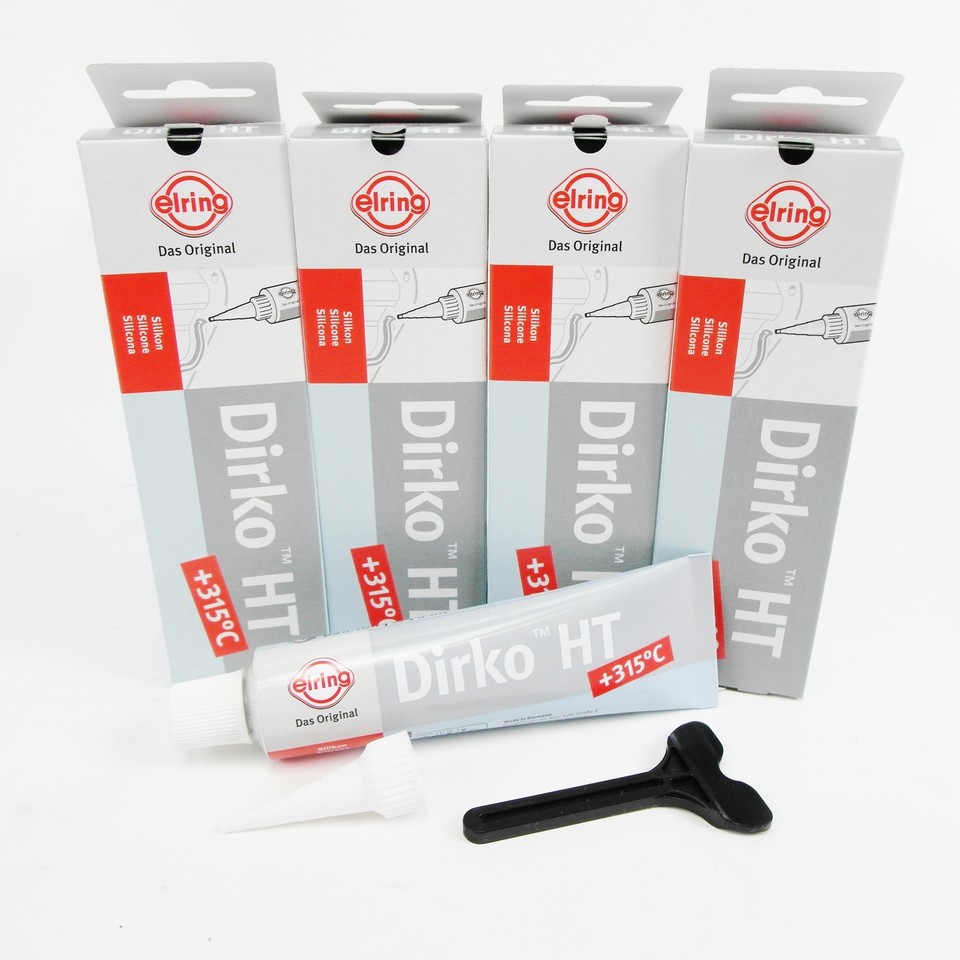 4 Tubes ELRING Sealant DIRKO HT GRAY 70Ml 036.164 Up To + 315°C ...