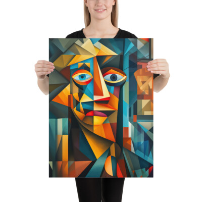 Photo paper poster Cubist style background | eBay