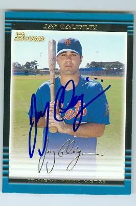 Jay Caligiuri autographed baseball card New York Mets FT 2002 Topps ...