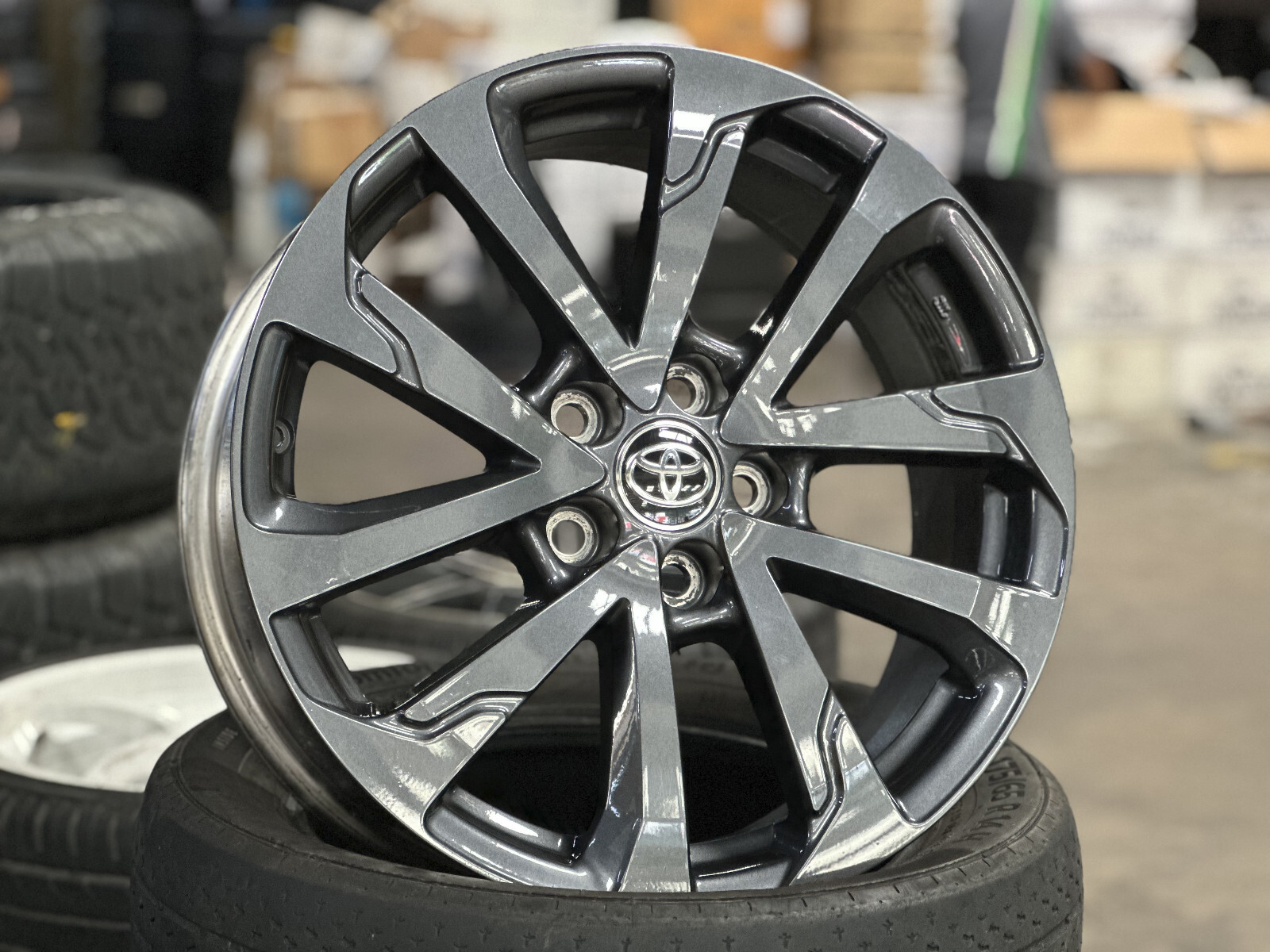 Genuine Used 18x7 TOYOTA CROSS 5x114.3 (4 Wheel) Fit Camry Estima Rush ...