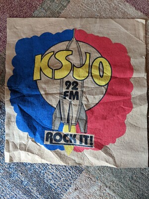 Ksjo Radio 92 92.3 San Jose Rock It! Felt Silkscreened Poster 14"X14 ...