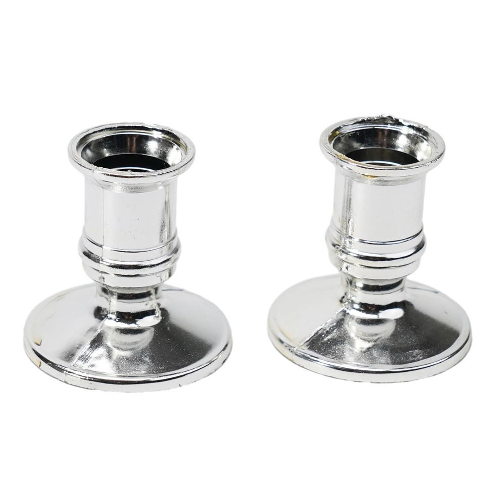 2pcs Candle Holders Candle Base Candlestick Dinner Decor Plastic ...