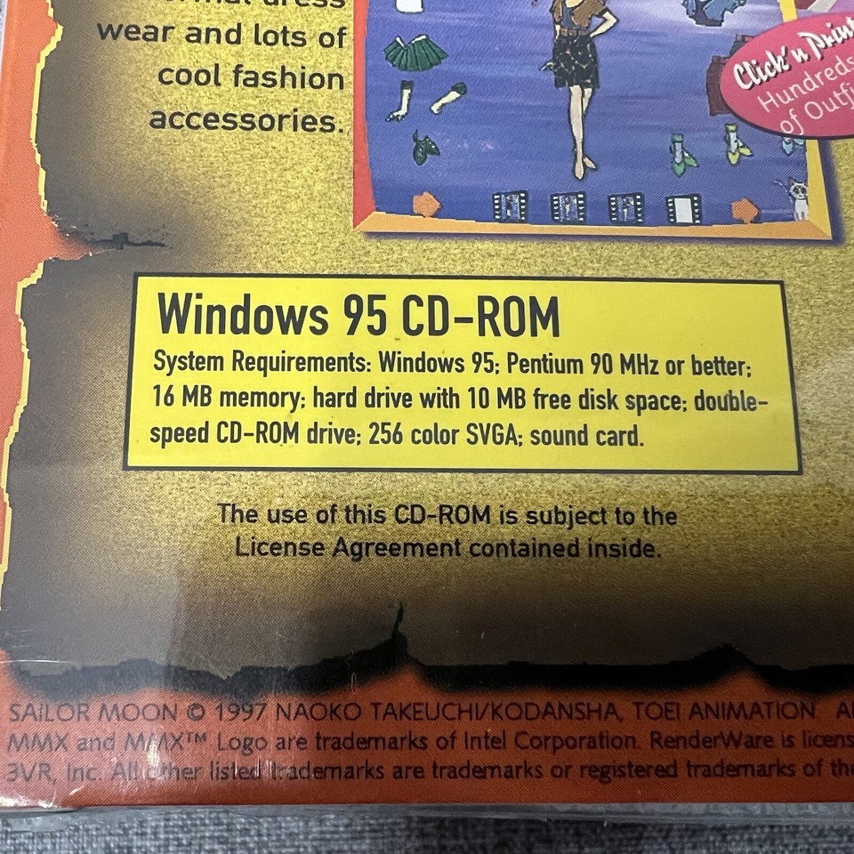 The 3D Adventures of Sailor Moon Big Box PC CD ROM Windows 95 Vintage 1997 New | eBay