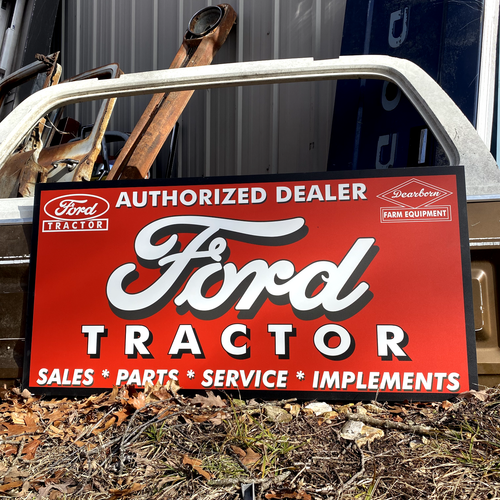 4ft Ford Tractor Dealer Vintage Style Repop Sign | eBay