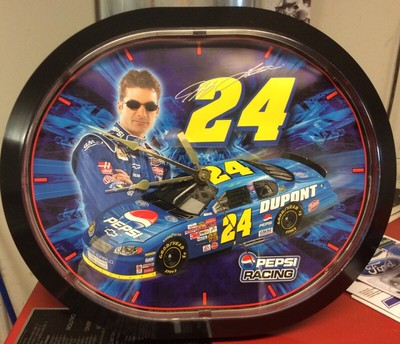 Jeff Gordon No. 24 PEPSI NASCAR Clock | eBay