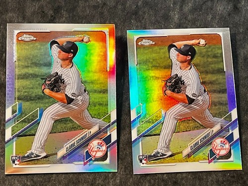 2- 2021 Topps Chrome REFRACTOR ROOKIE Clarke Schmidt | eBay