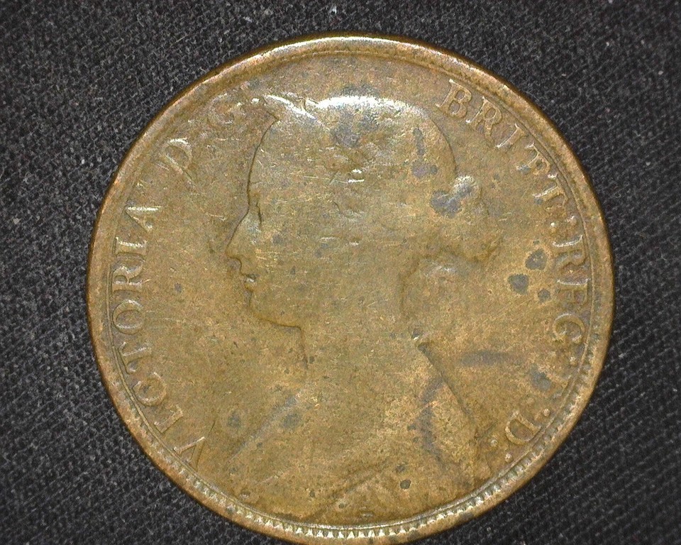 GREAT BRITAIN 1862 HALF-PENNY KM748.2 VERY GOOD ~F01 | eBay