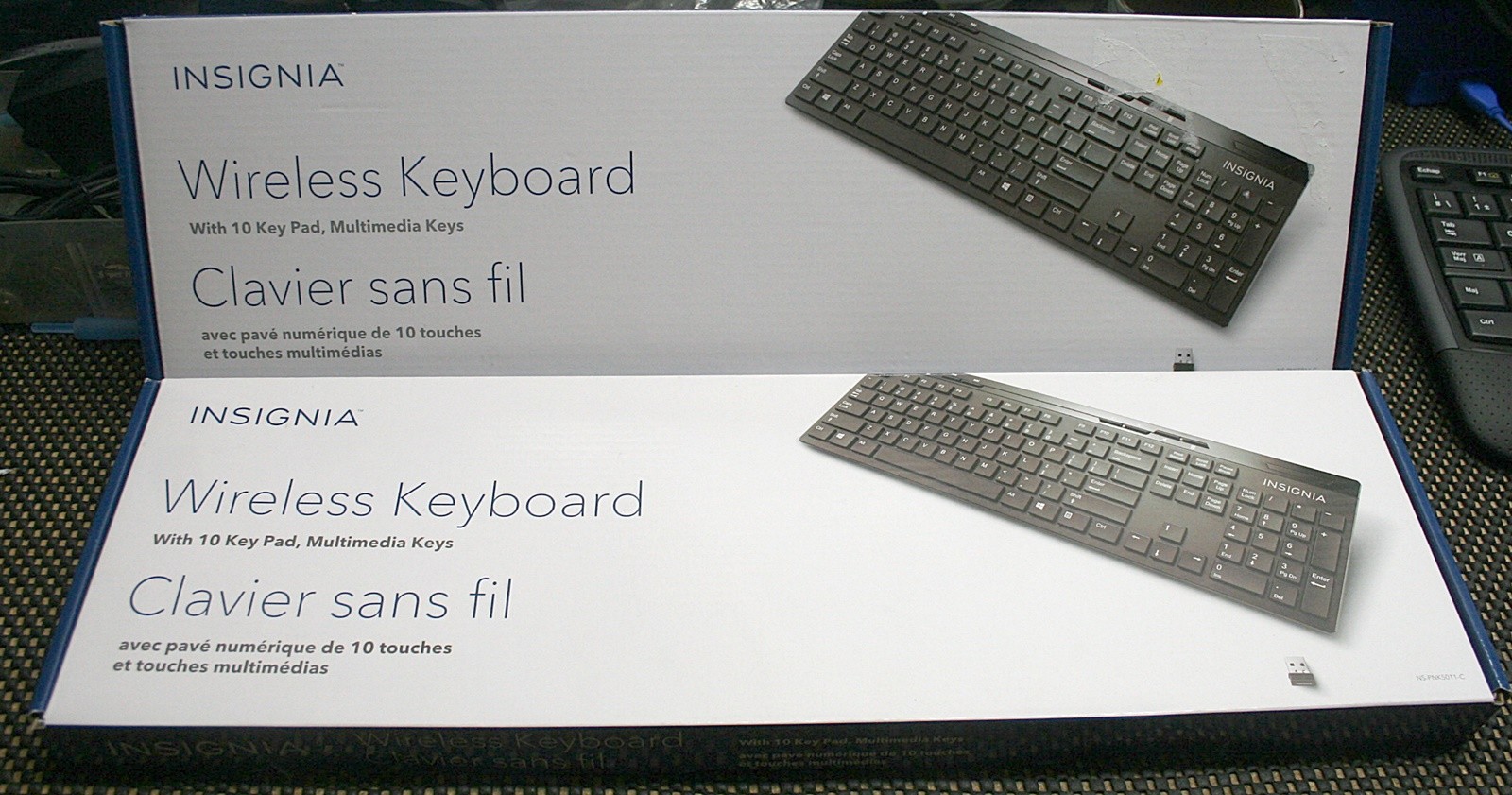 INSIGNIA WIRELESS KEYBOARD + 10 KEY PAD & MULTIMEDIA KEYS - NS-PNK5011 ...
