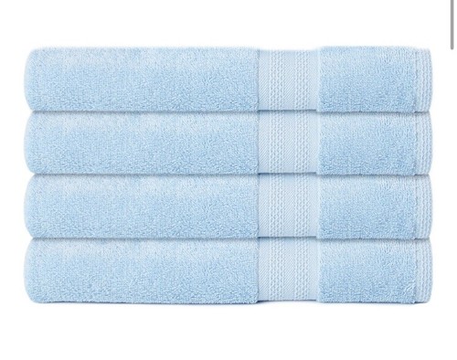 Powder Blue 4 Pack 100% Cotton 27” X 52” Bath Towels | eBay