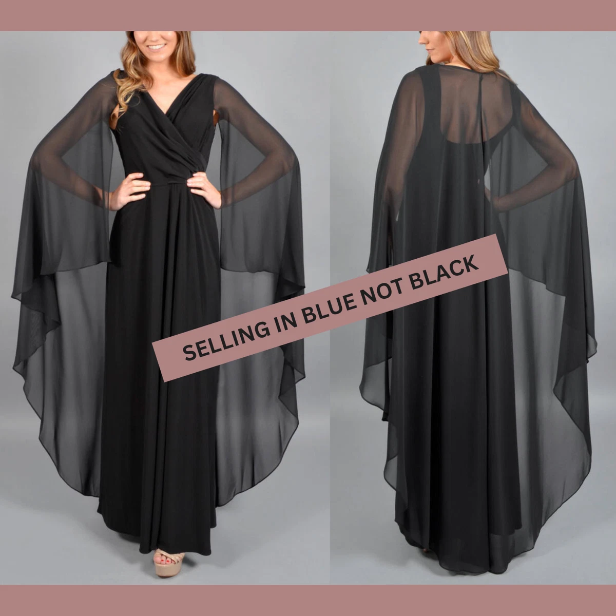 Black Chiffon Duster