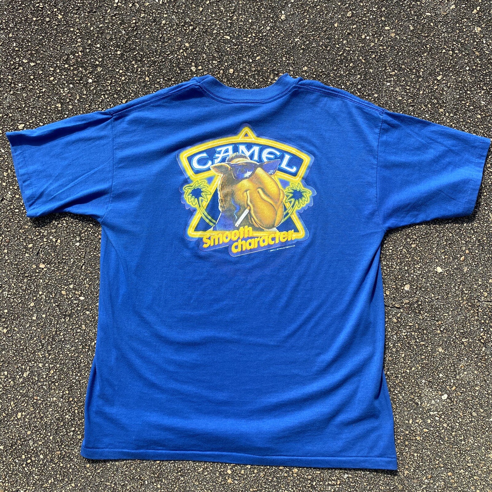 vintage joe camel t shirt Size Large 1990 Great Condtion ( Says Xl Fits ...