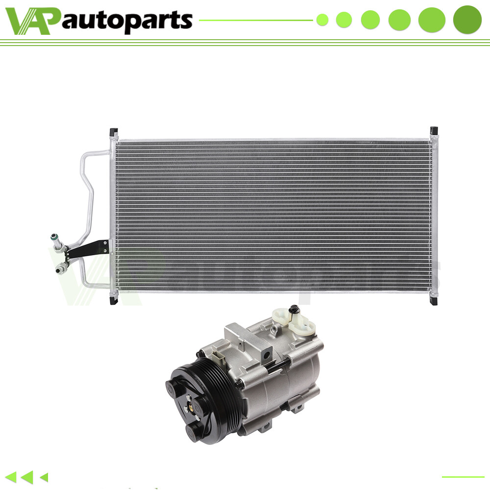 For 2004-2006 Ford F-150 AC Condenser & AC Compressor Cooling Assembly ...