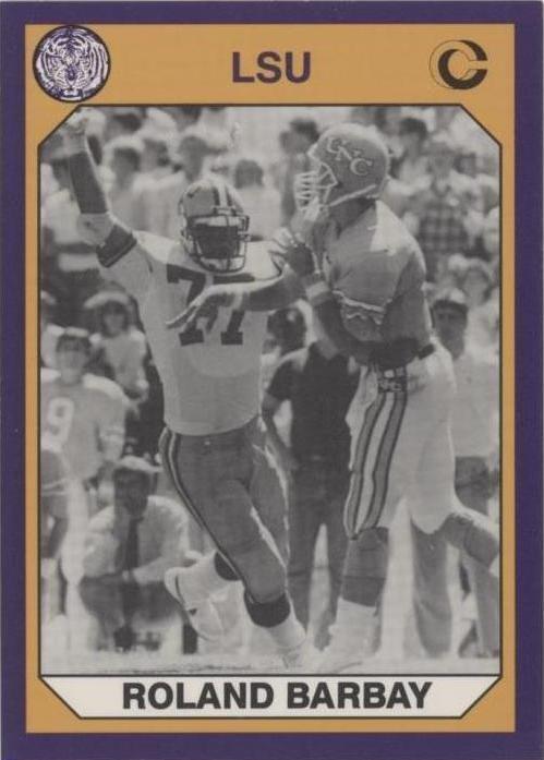 1990 Collegiate Collection LSU Tigers - Roland Barbay #59 (RC) for sale ...