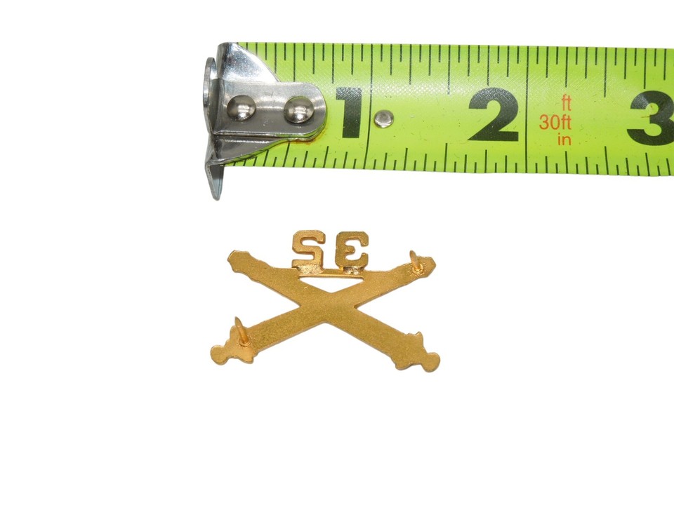Original WWII US Army Numbered Officer Collar Pin 32nd Field Artillery ...