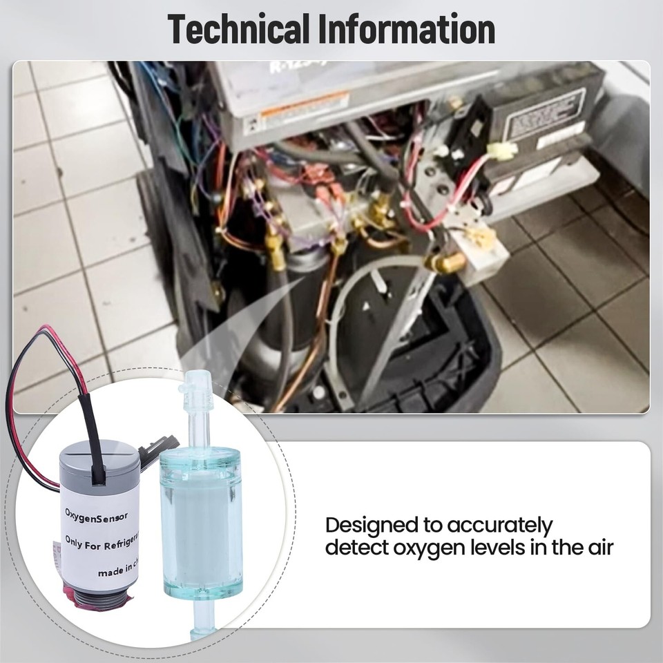 16916 Oxygen Sensor with 16913 Filter Compatible with Robinair R-1234yf ...