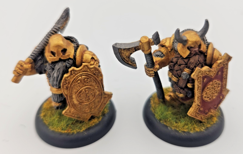 WARHAMMER FANTASY MINIATURES 28mm DWARVES SET OF 2 RPG PRO-PAINTED ...