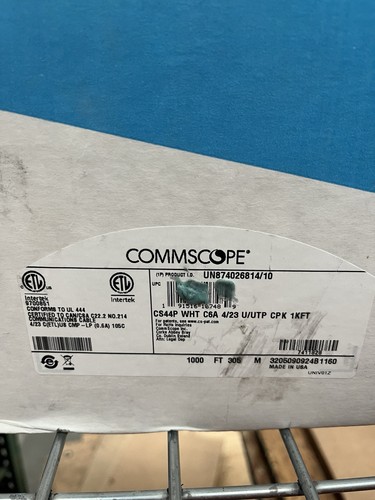 Commscope Cat 6 Cable 1000’ CS44P White | eBay